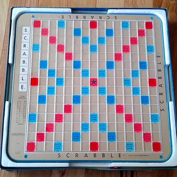 Selchow & Righter | Other | Vintage 977 Mib Scrabble Deluxe Rotating ...